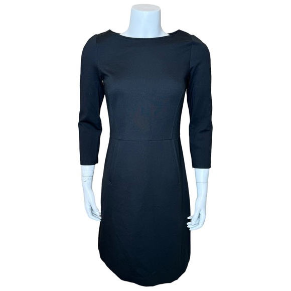 SPANX | Dresses | Spanx The Perfect Aline Dress M Ponte Stretch Black ...